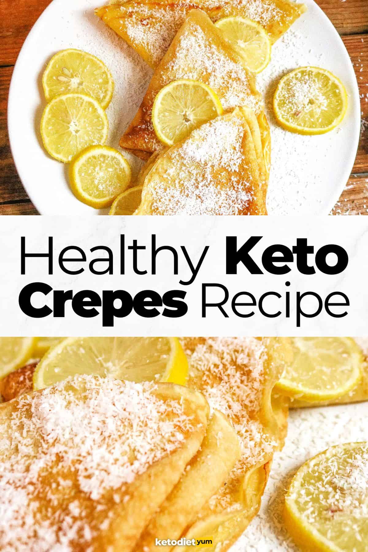 Easy Keto Coconut Flour Crepes (6 Ingredients) - Keto Yum