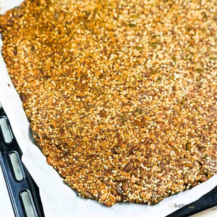 Crispy Keto Crackers With Almond Flour And Seeds