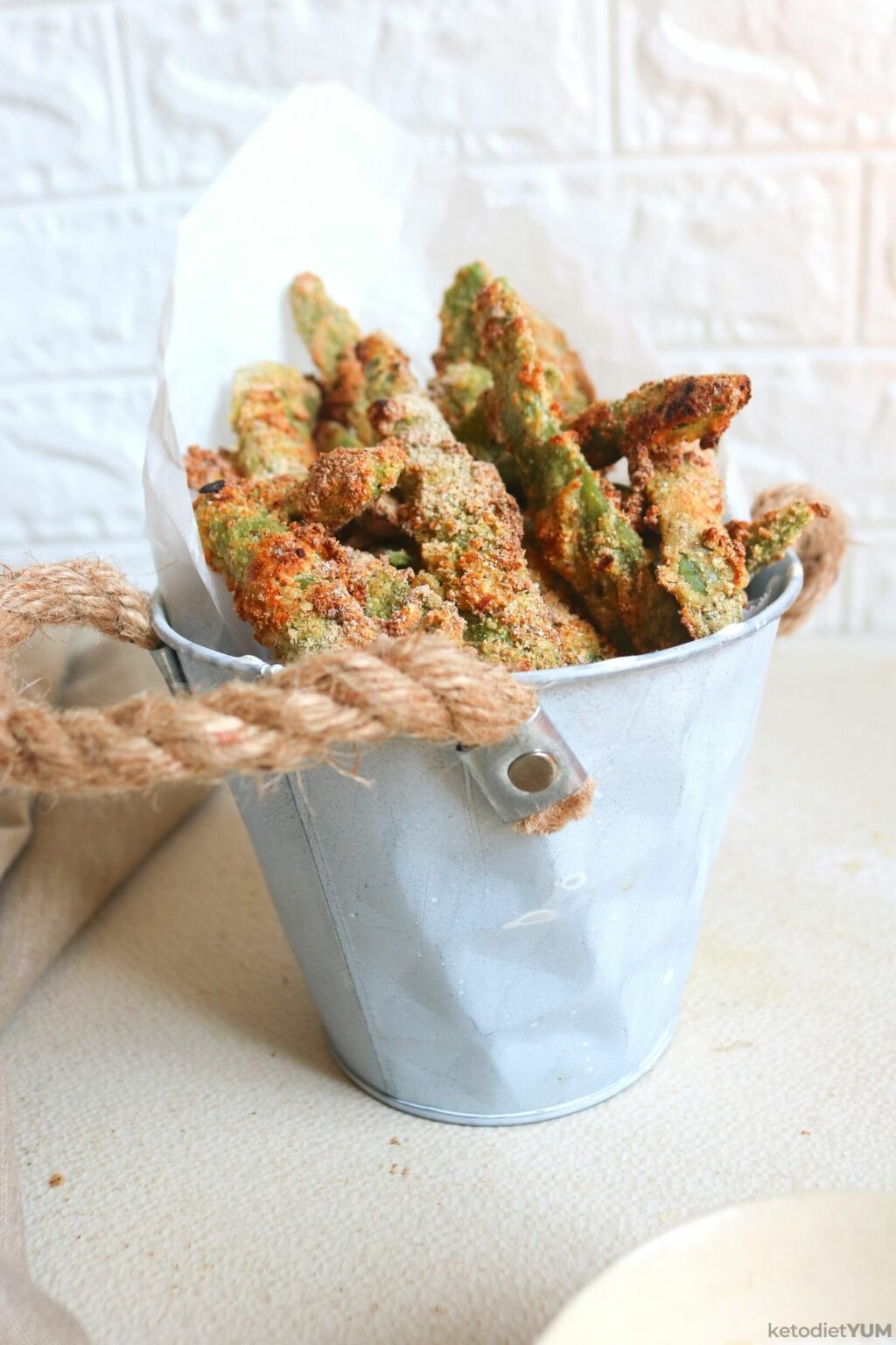 Crispy Baked Green Bean Fries - Keto Diet Yum