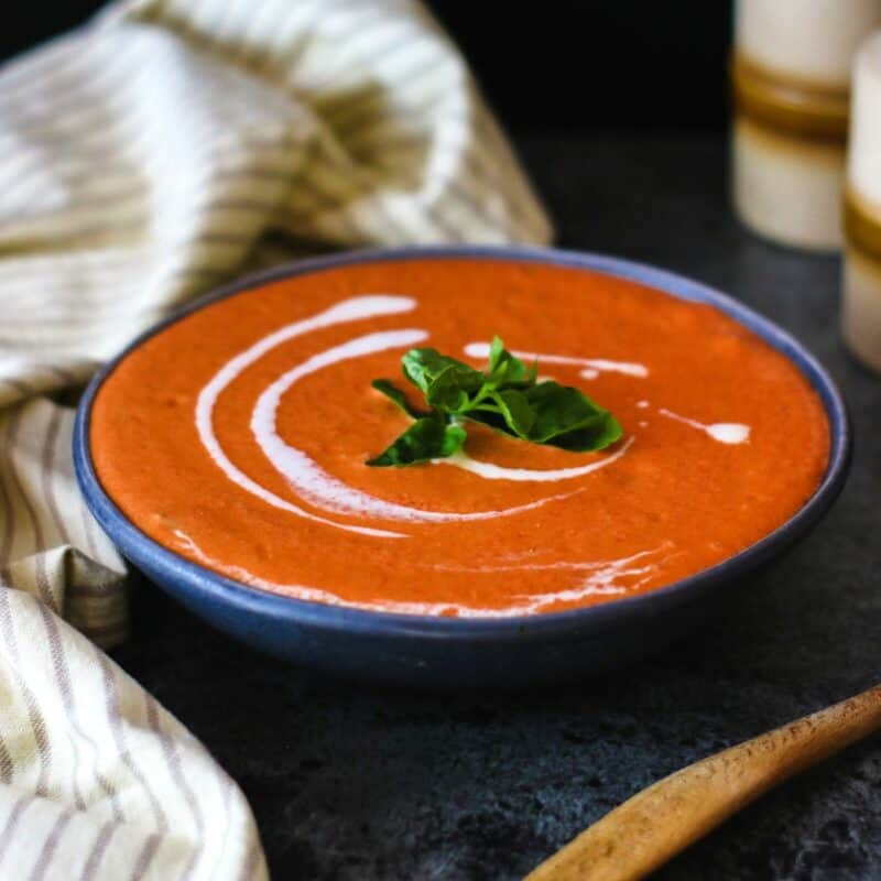 Roasted Red Pepper Gouda Soup - Keto Diet Yum