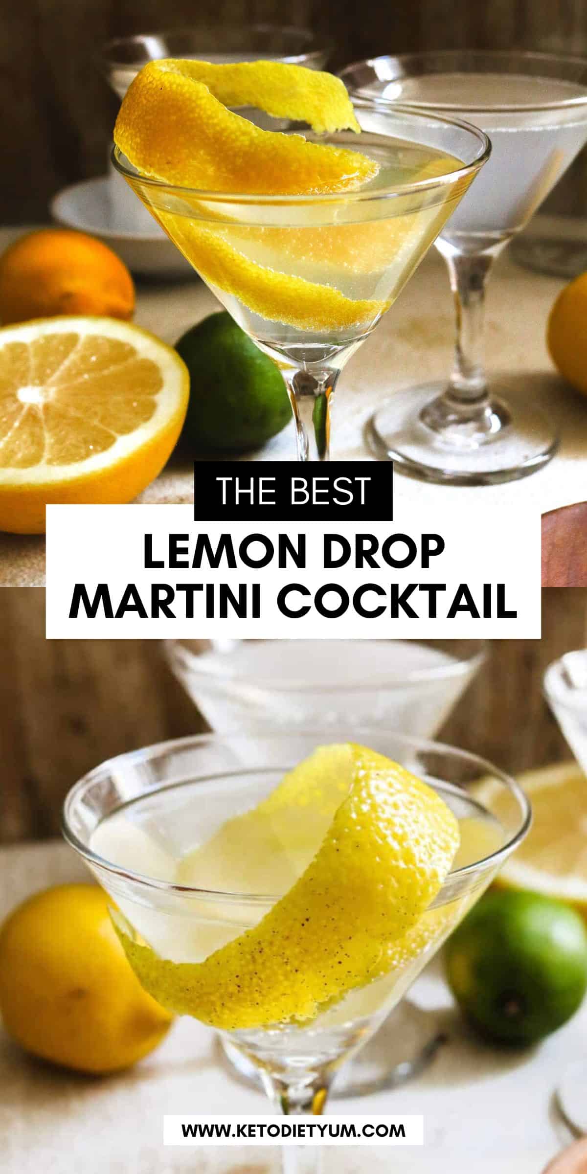 Easy Keto Lemon Drop Martini Recipe - Keto Diet Yum