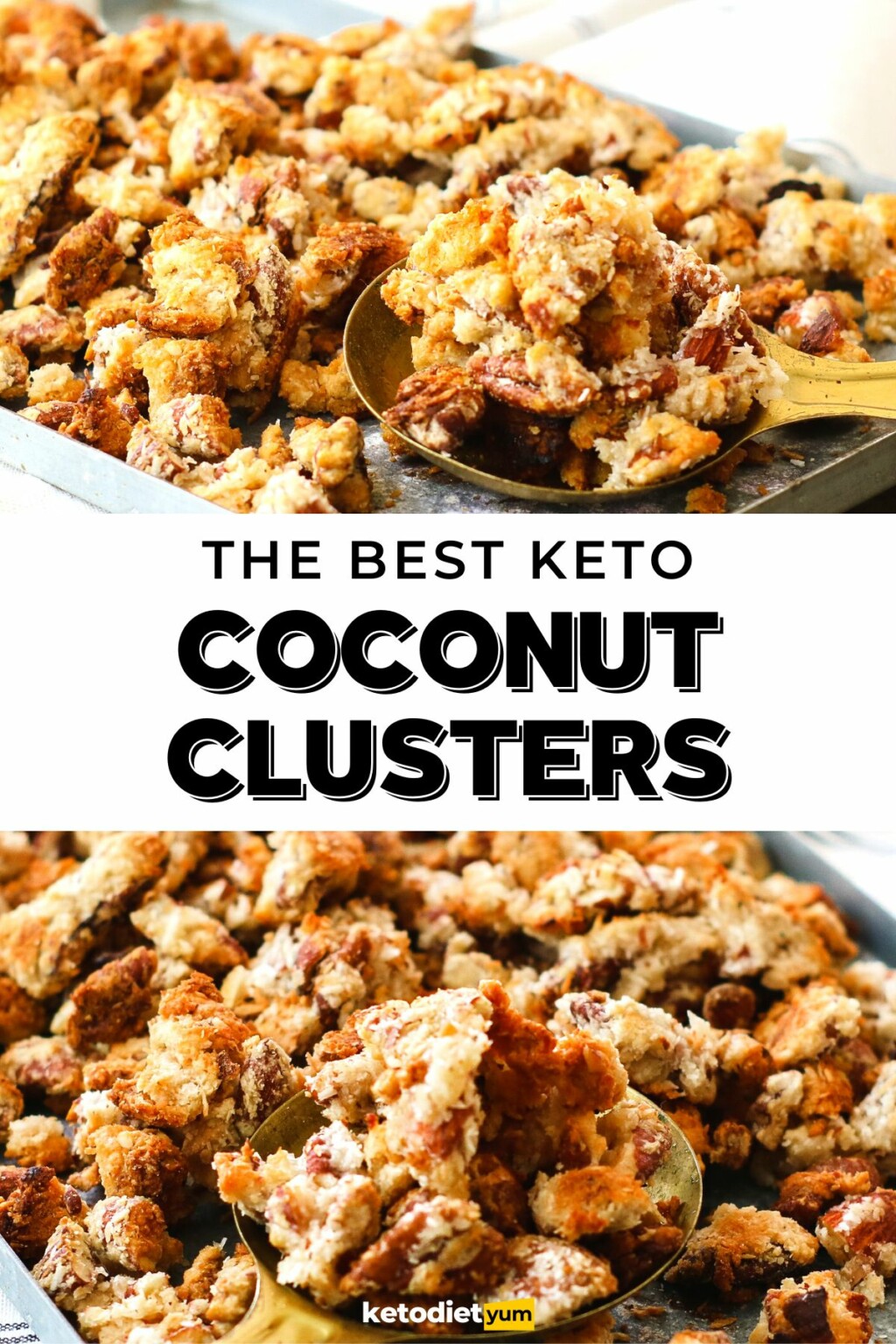Keto Coconut Clusters With Almonds & Pecans - Keto Diet Yum