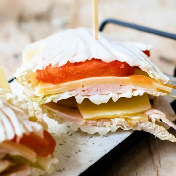 Easy Keto Club Sandwich (Low Carb, Gluten Free) - Keto Yum