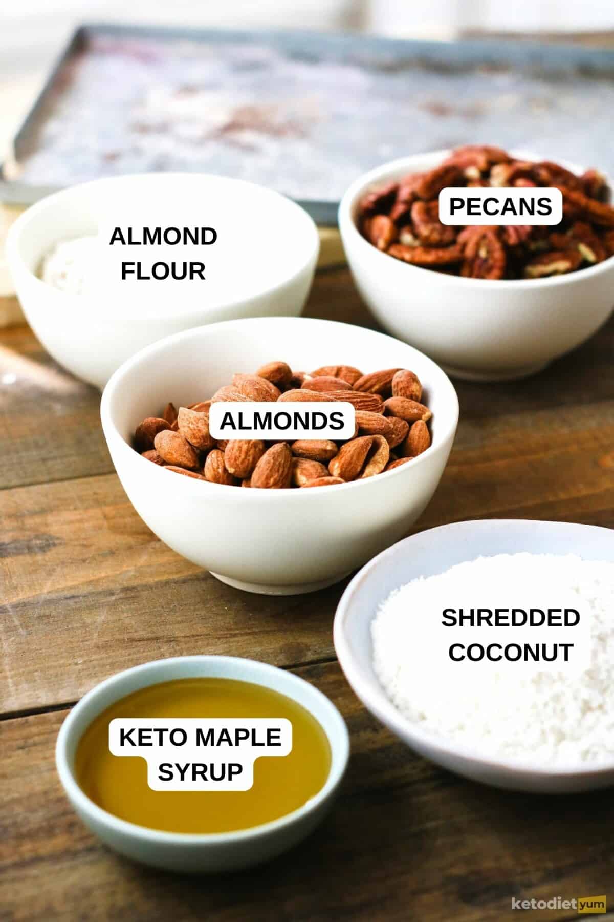 Keto Coconut Clusters With Almonds & Pecans - Keto Diet Yum