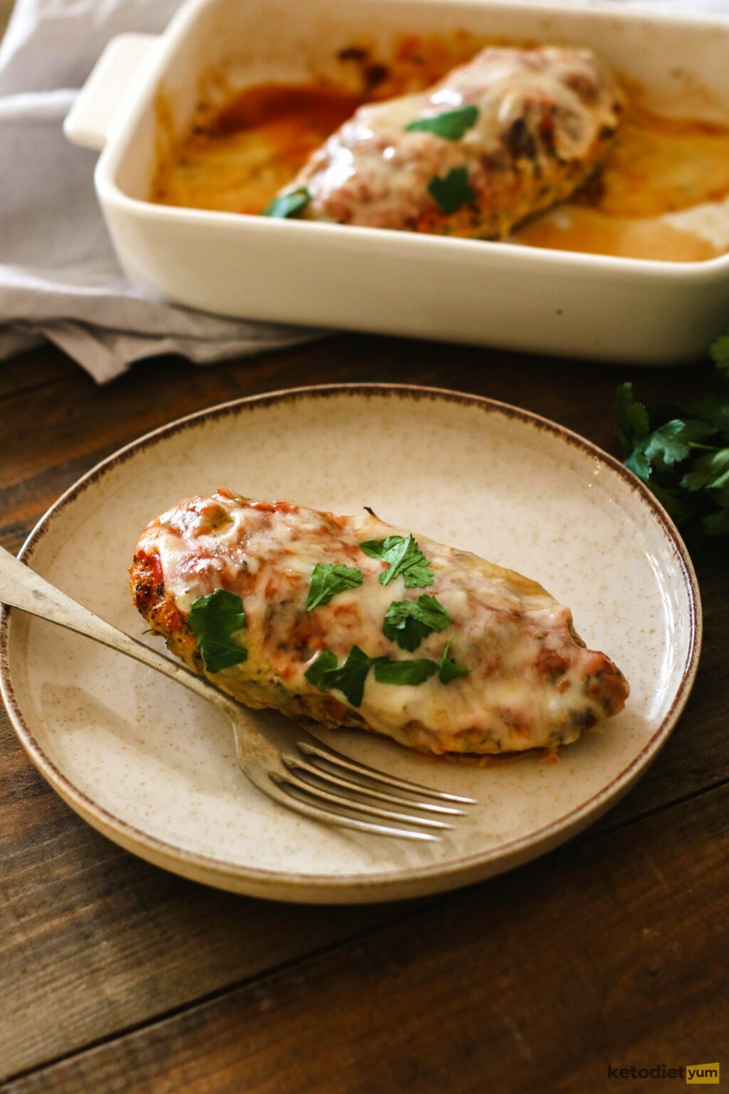 One Pan Keto Chicken Parmesan Recipe