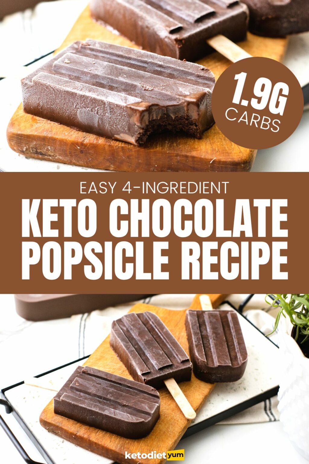 Easy Chocolate Popsicle Recipe (4 Ingredients)