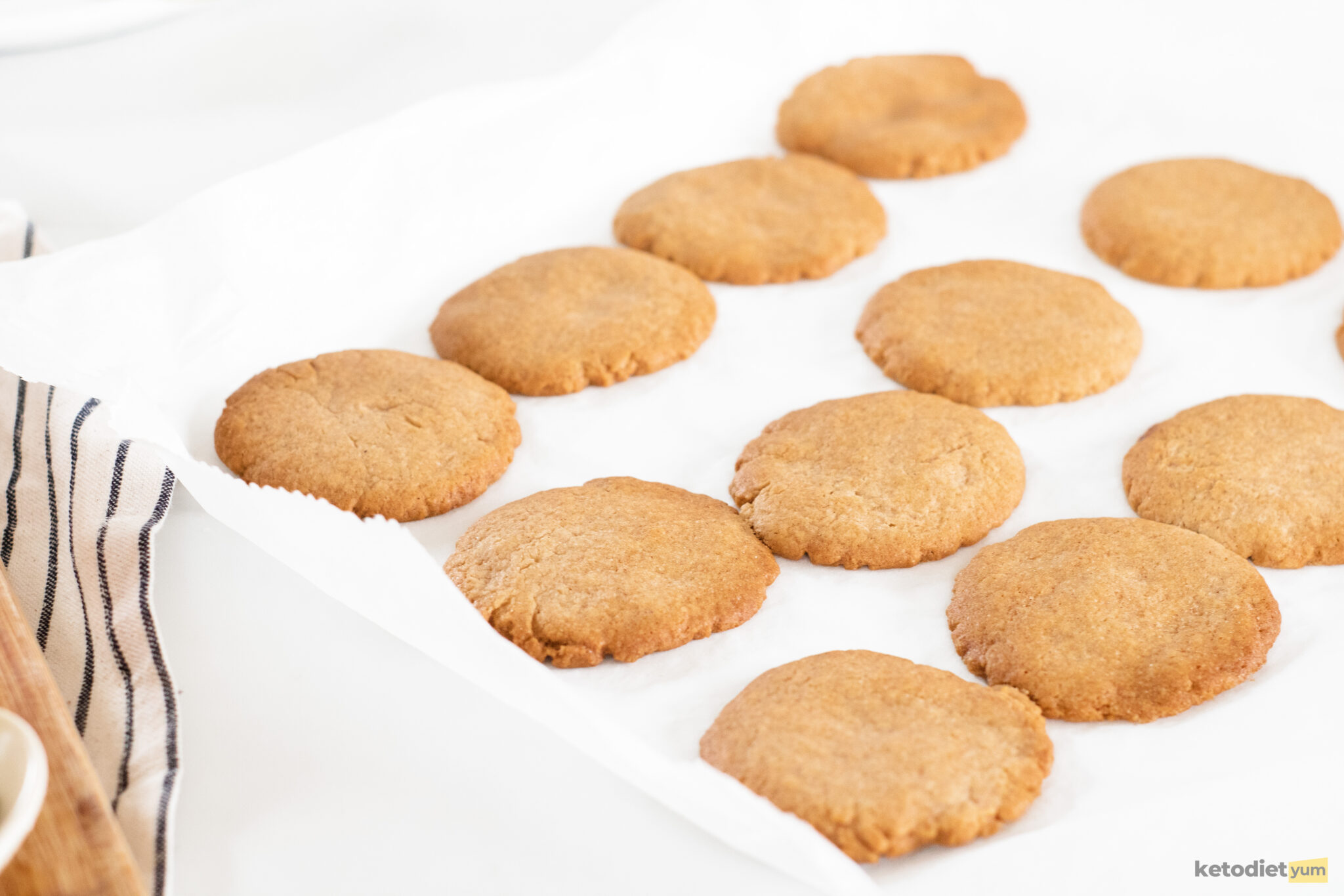 Keto Ginger Snap Cookies (Low Carb + Gluten Free)