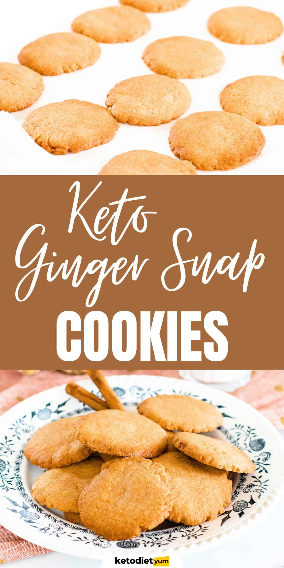 Keto Ginger Snap Cookies (Low Carb + Gluten Free)