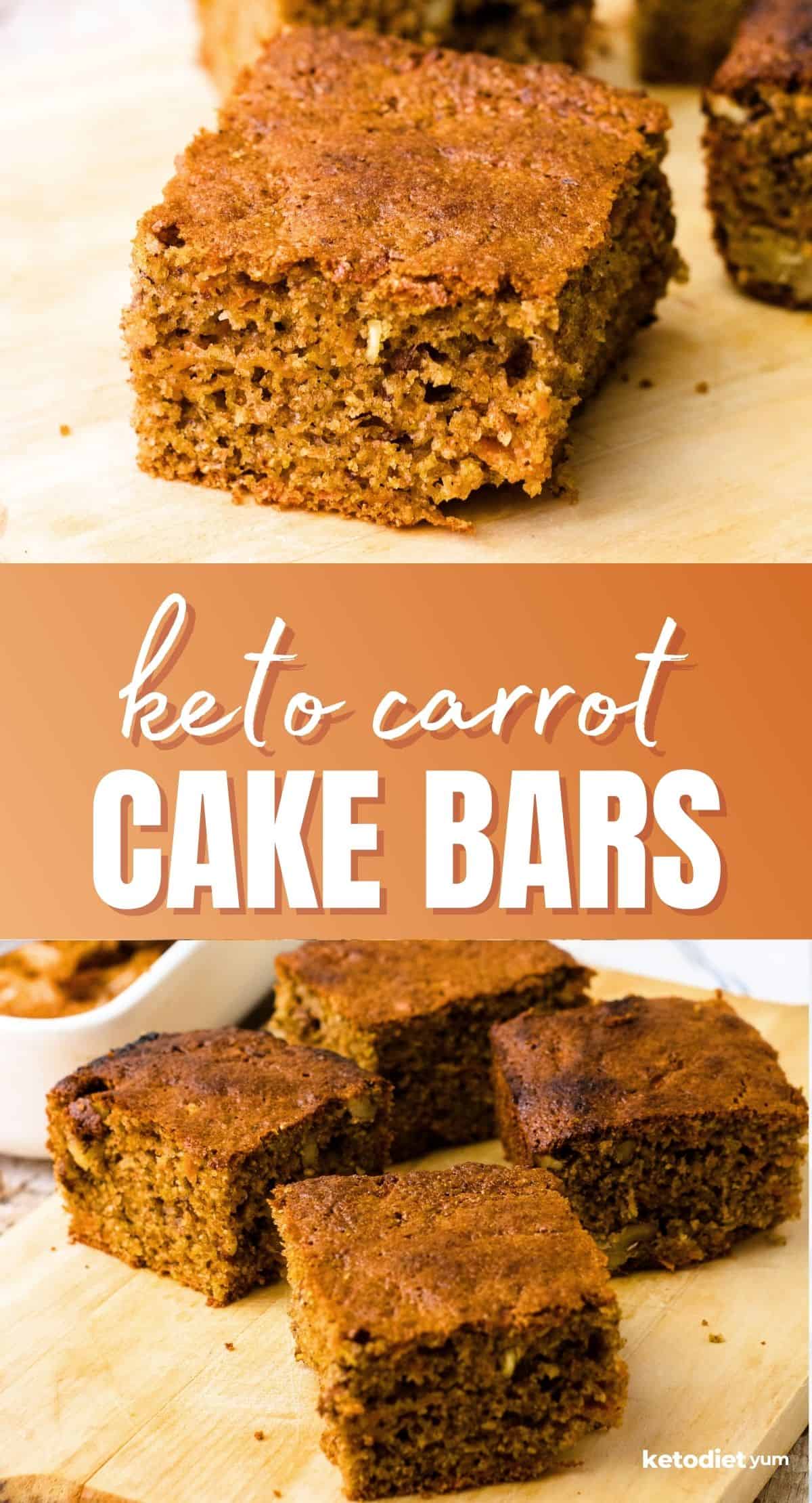 Easy Keto Carrot Cake Bars (Gluten-Free)