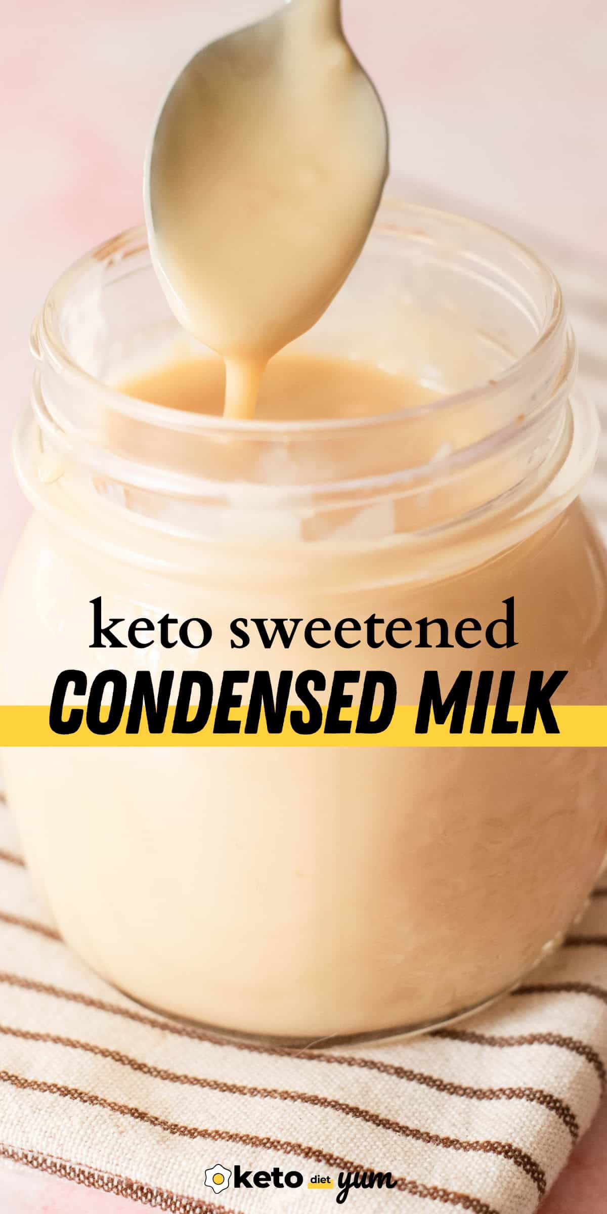 Keto Sweetened Condensed Milk With Evaporated Milk - Keto Diet Yum