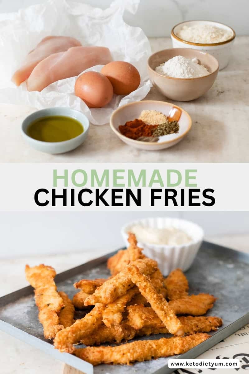 Homemade Chicken Fries - Keto Diet Yum